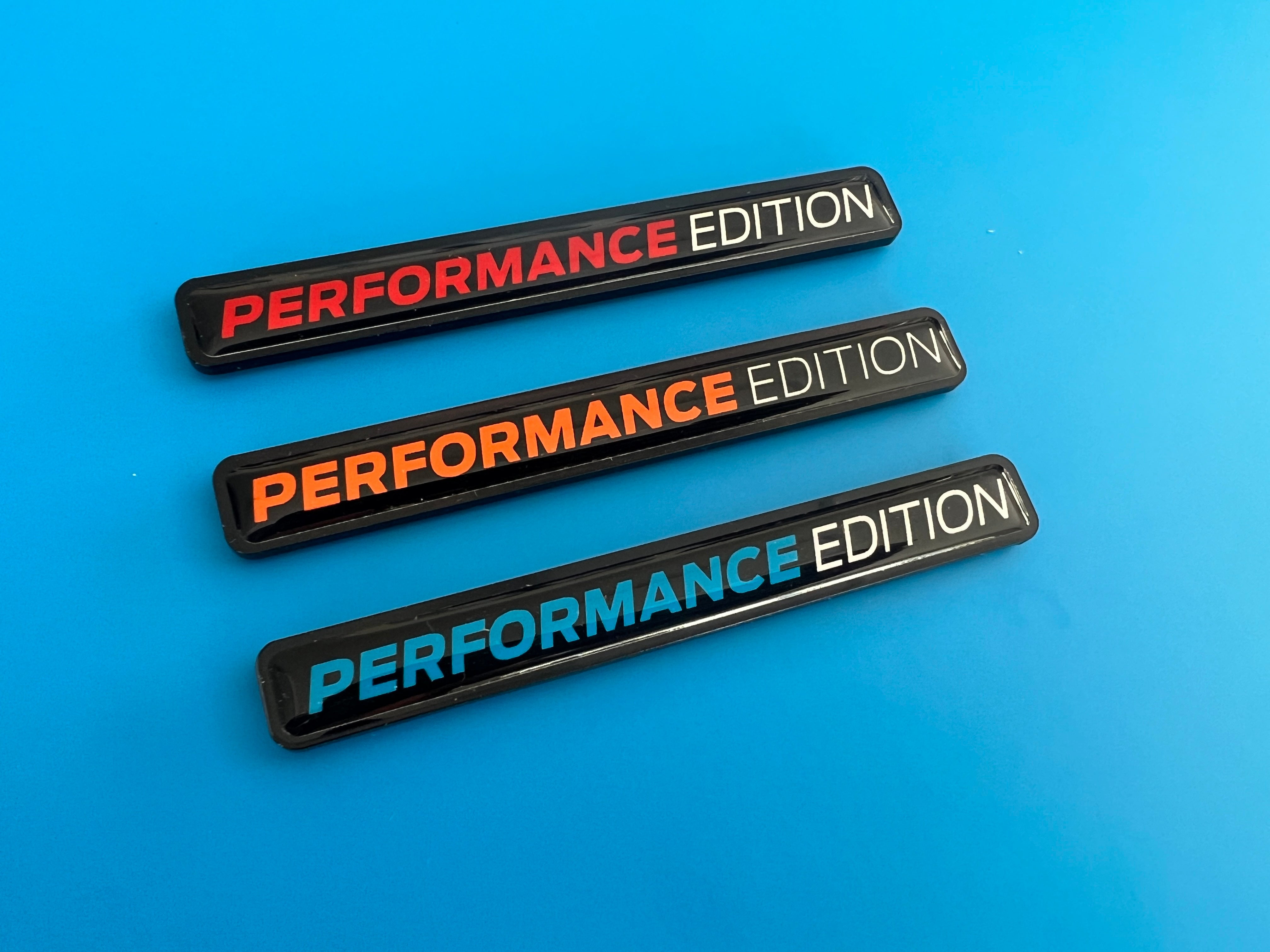 Performance Edition Badges – Garys Garage